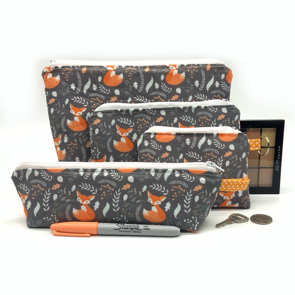 Fox Zipper Pouch - Etsy