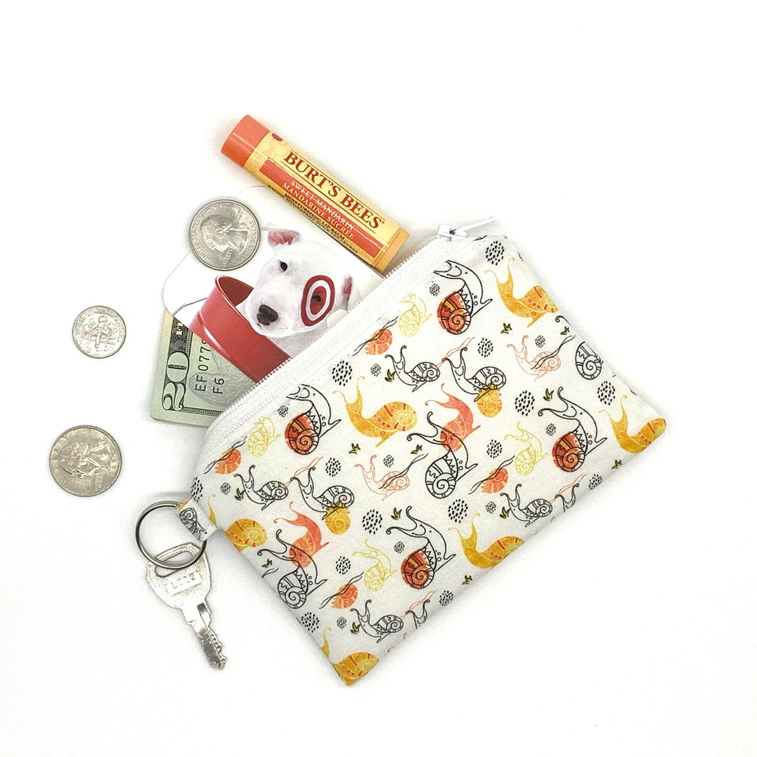 Snail Gift Zipper Pouch Snail Lover Change Purse Snail Lover Gift Snail ...