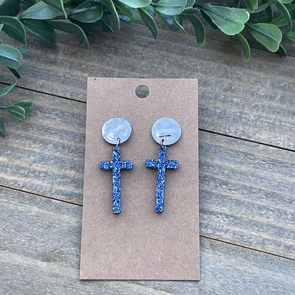 Easter Cross Earrings - Etsy