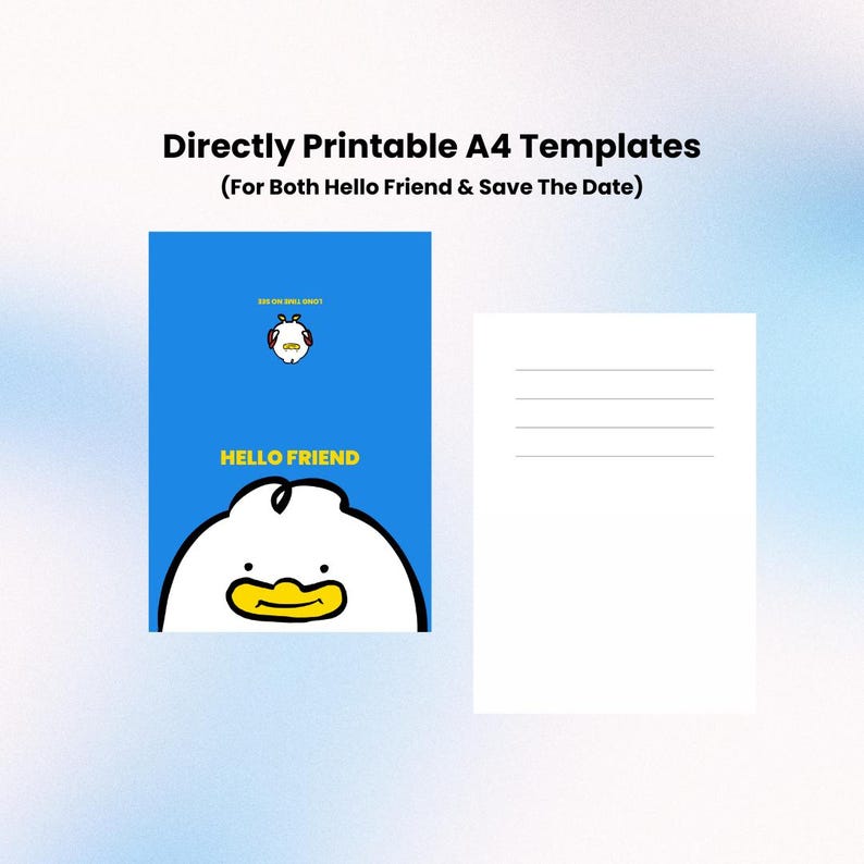 Kpop Demon Hunters Save the Date and Hello Friend Cards - A6 Canva Template - Fanart Postcard ...