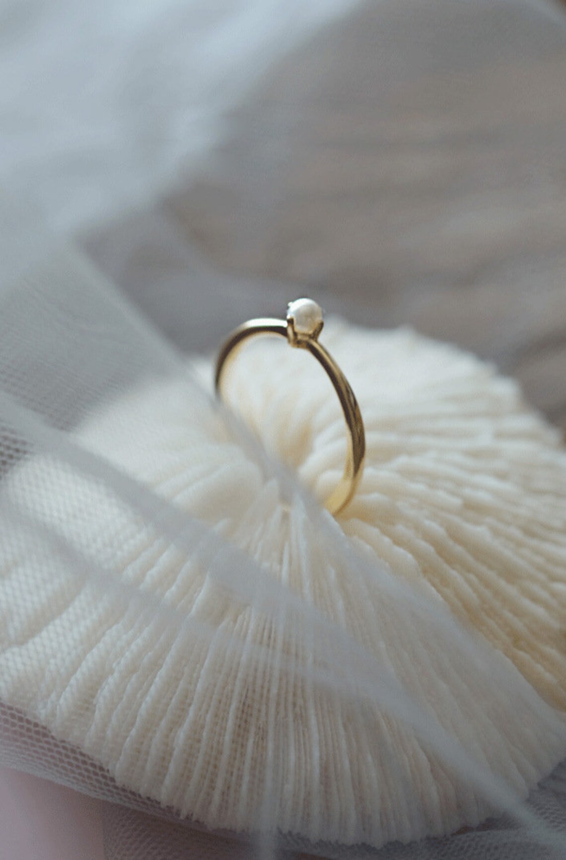 Women's 14k Yellow Gold Plated Pearl Inlaid Pearl Ring | Etsy