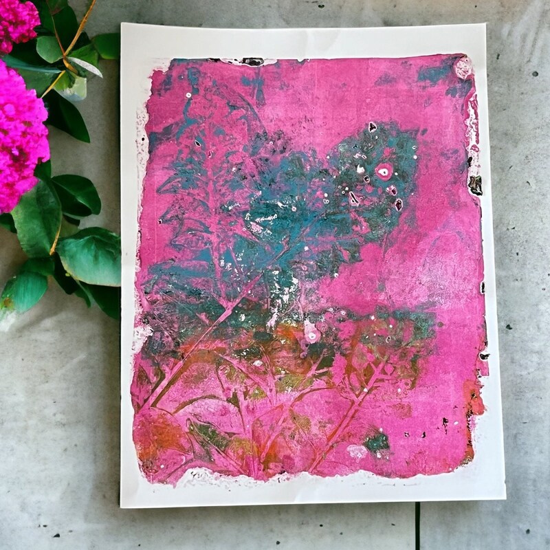 Monoprint Art - Etsy