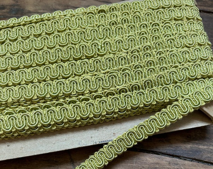 Vintage 1/2 Wide Gimp Scroll Trim Light Green, 25 Yards - Etsy