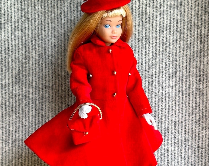 Vintage #1906 Skipper Red Sensation Coat - Etsy