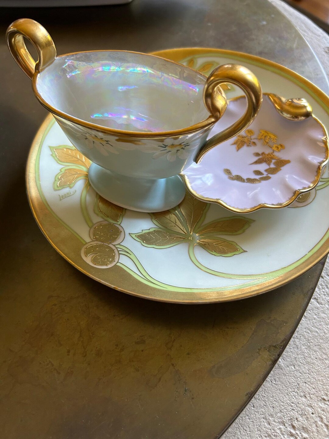 Vintage Set of (3) Pastel Porcelain Tableware - Etsy