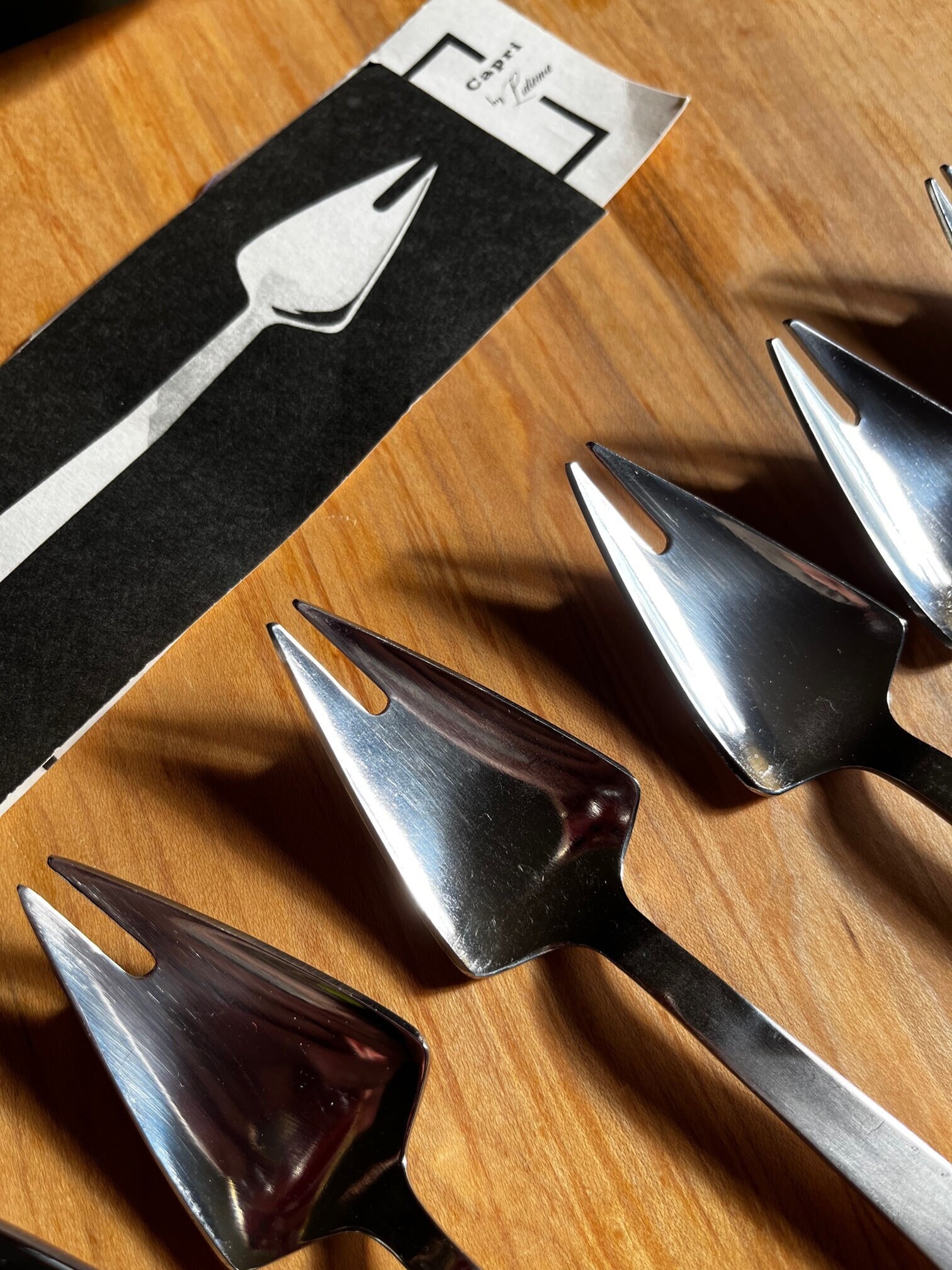 6 Vintage Mid-century Capri Italy Dessert Forks - Etsy