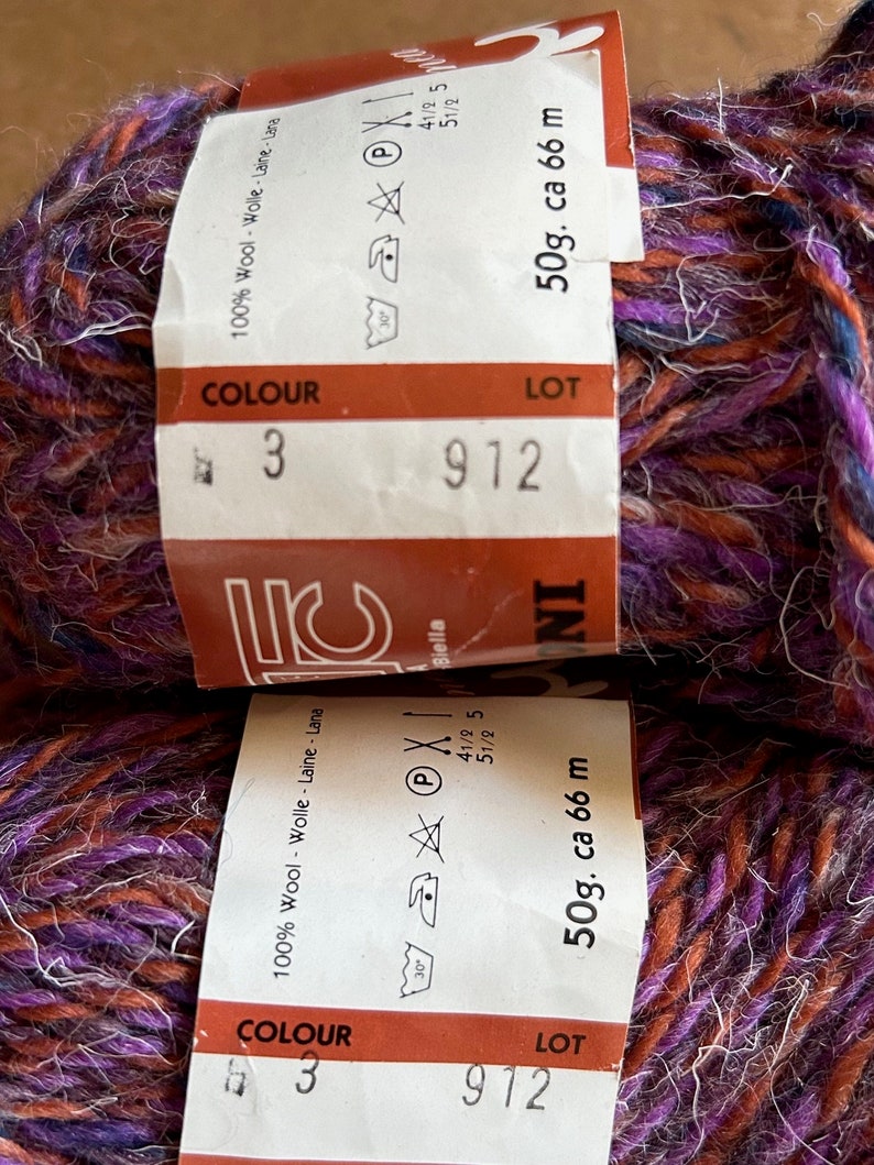 Vintage Missoni 100% Wool Italian Yarn 2 Skeins - Etsy