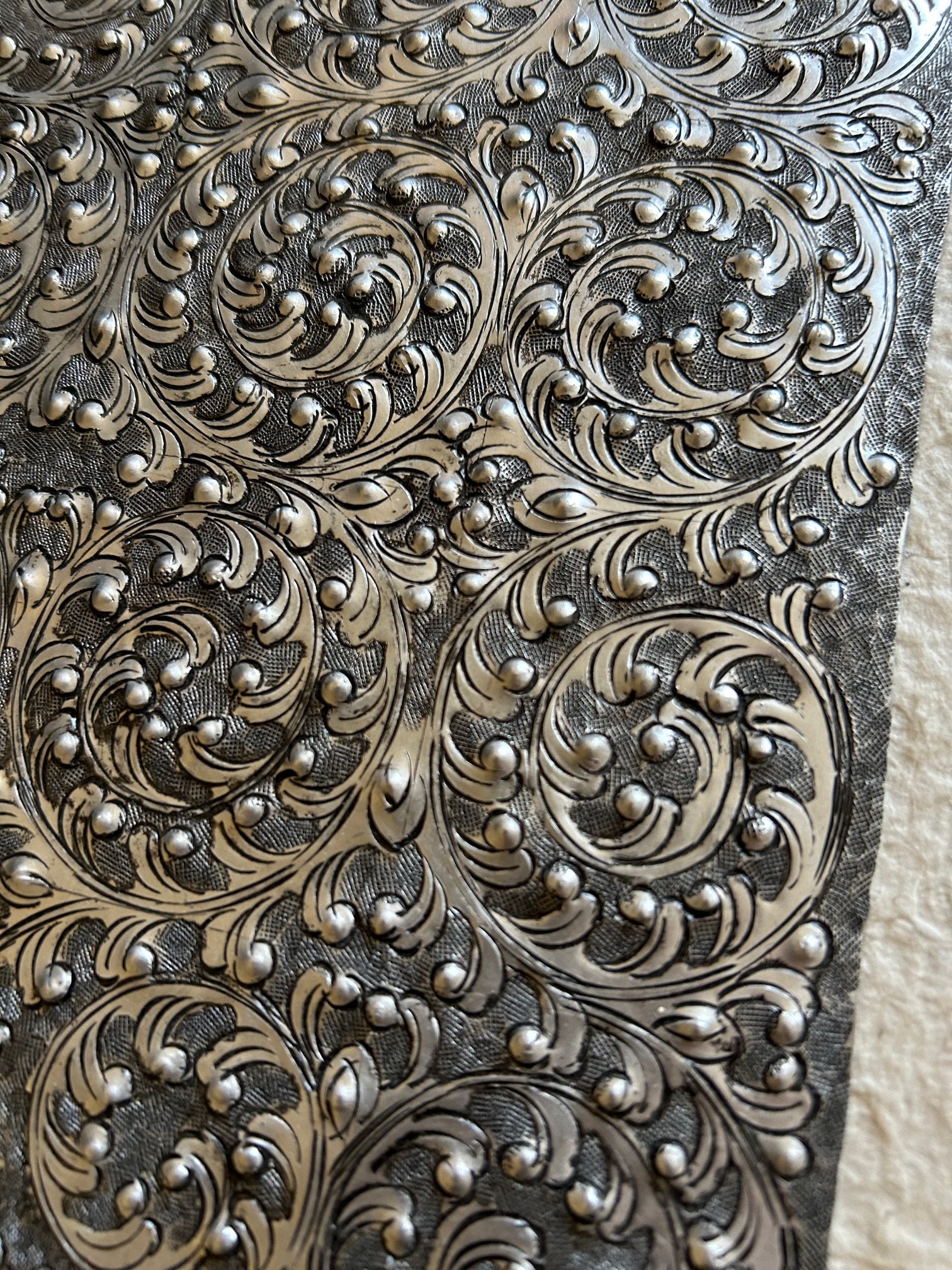 Vintage Handmade Sa Paper, Scroll Metal Cover Design Journal - Etsy