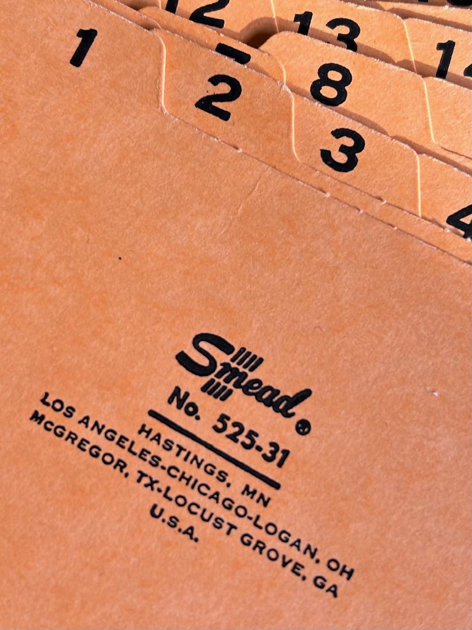 Vintage Smead USA Tab Month & Number Index Cards - Etsy
