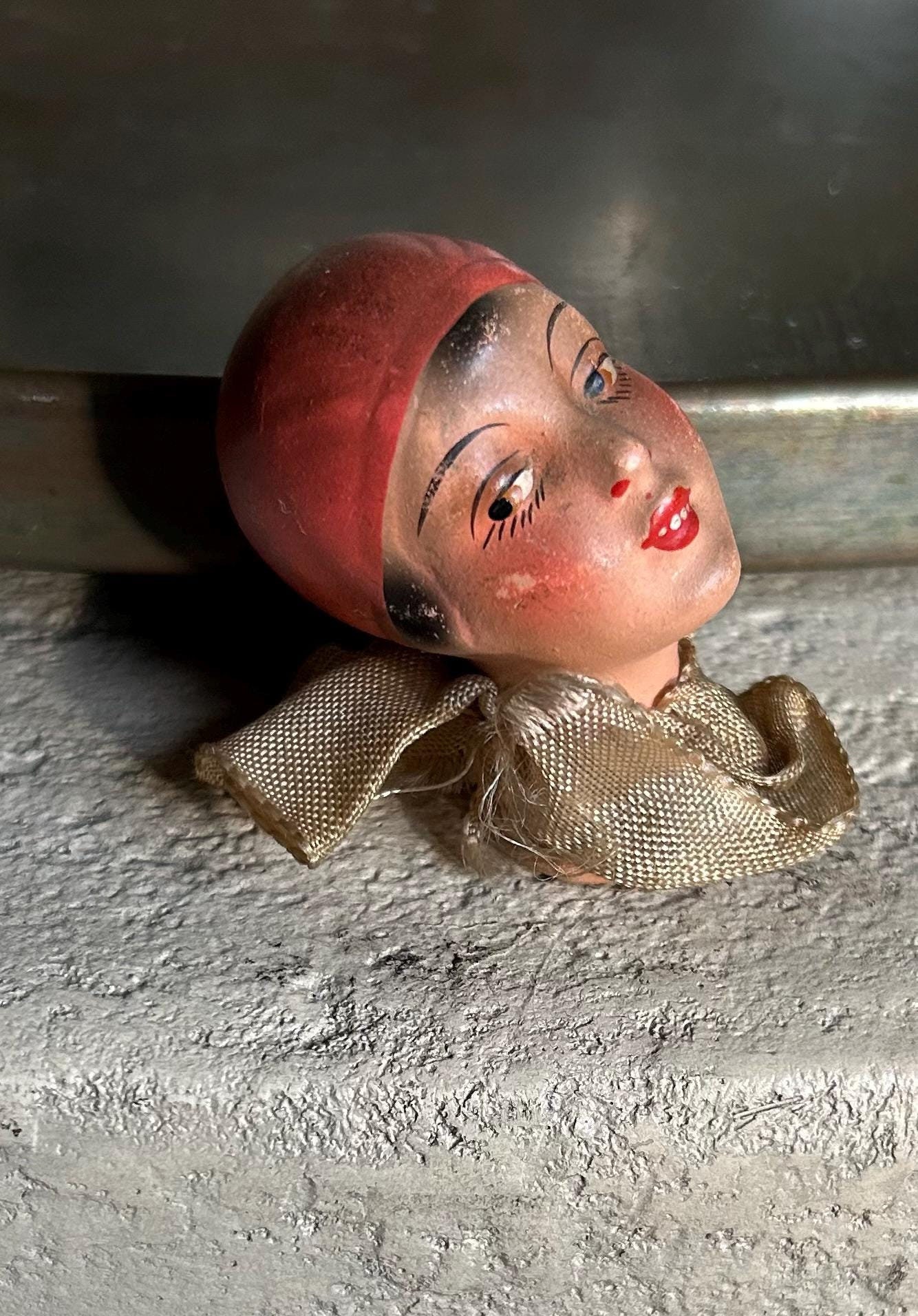 Antique 1920's Bisque German Flapper Fashion or Doll Head - Etsy