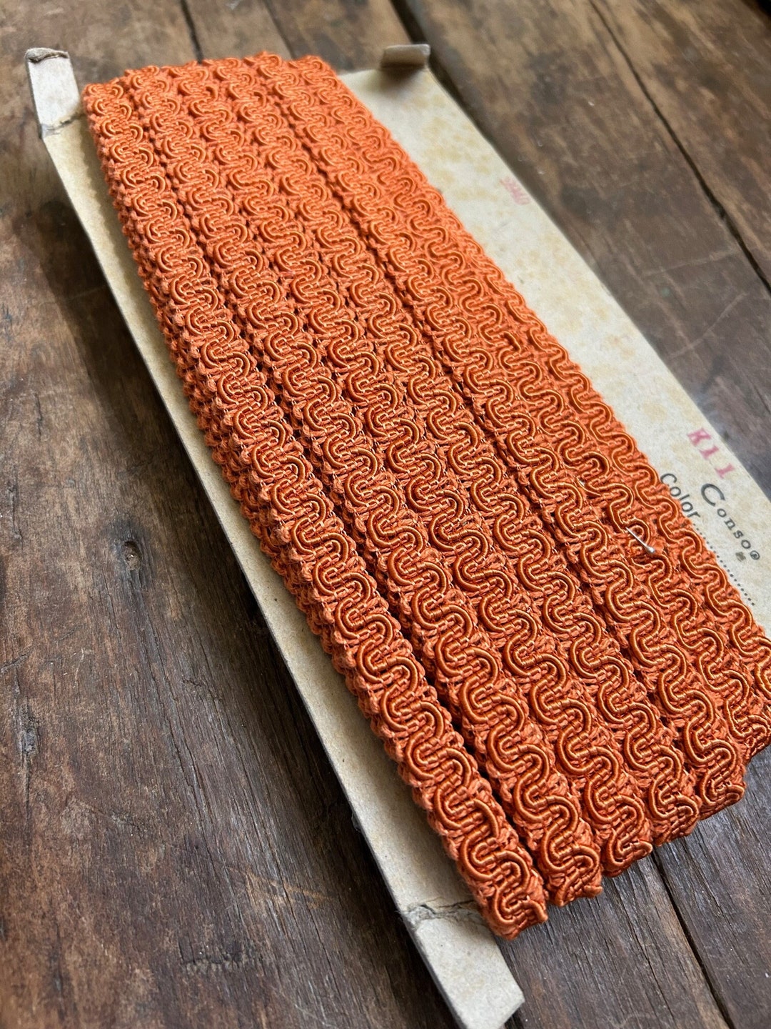 Vintage 1/2 Wide Gimp Scroll Trim Orange, 20 Yards - Etsy