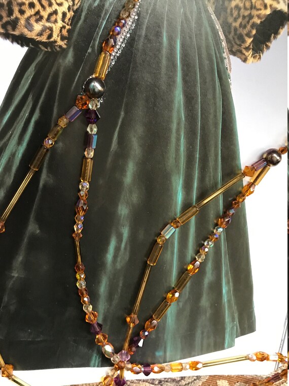 43" Austrian Cut Crystal Bead Necklace - Gem