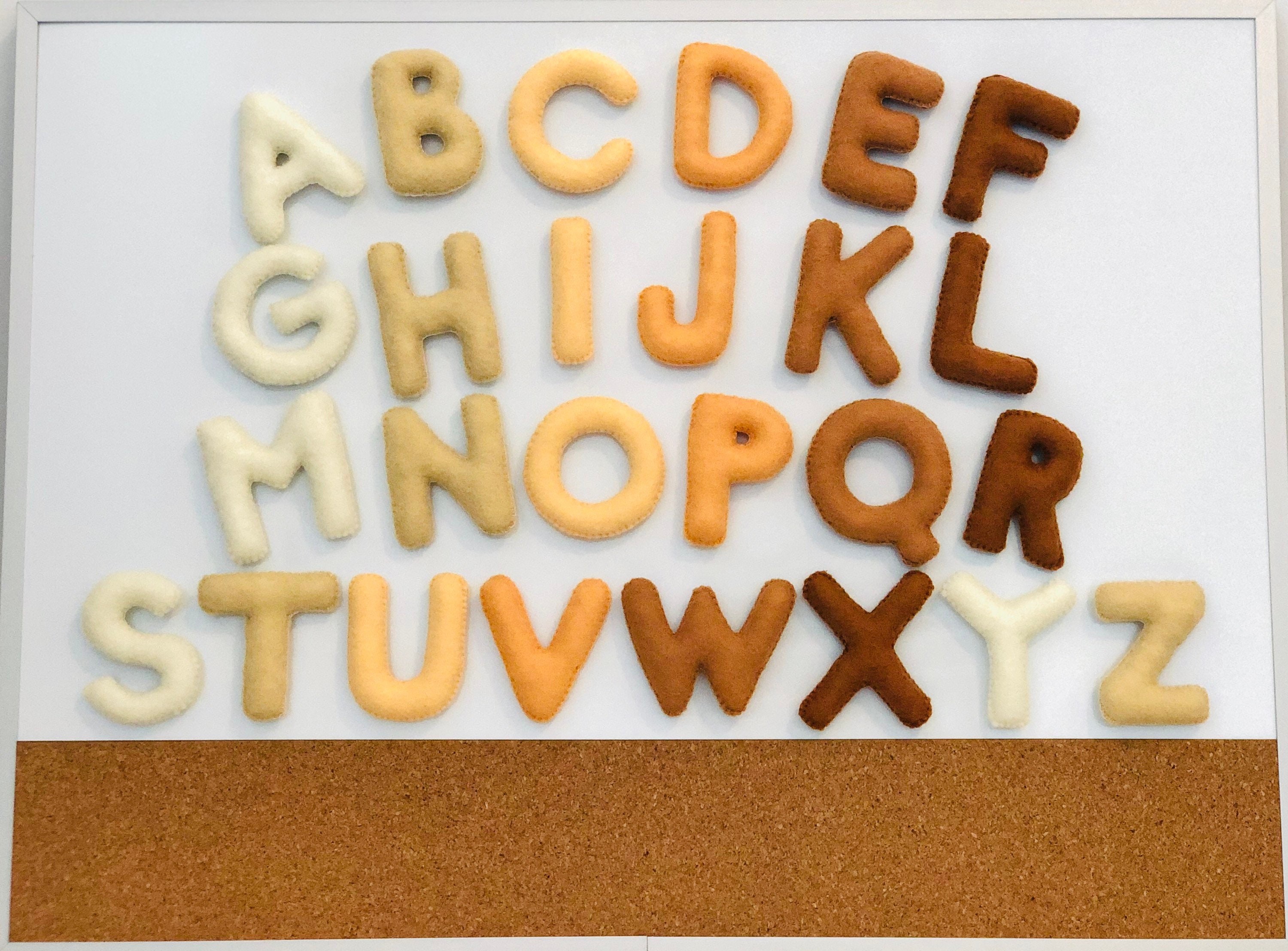 Magnetic Felt Alphabet, Magnetic Letters, Fridge Magnets, Magnets for ...