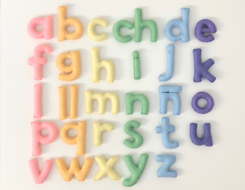Spanish Version Lowercase Alphabet - Etsy