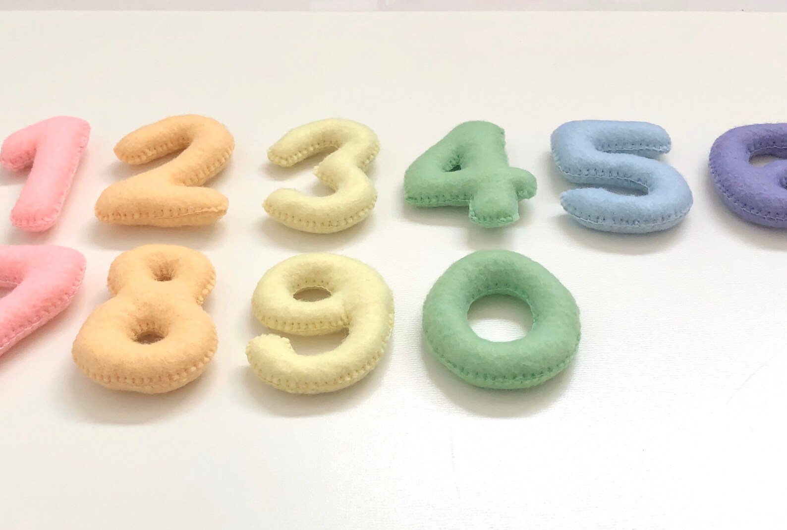 Pastel Rainbow Colour Numbers Set - Etsy
