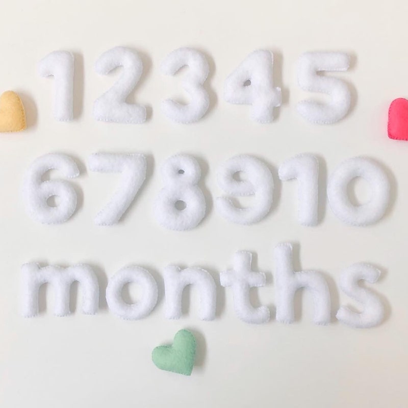 Felt Numbers - Etsy