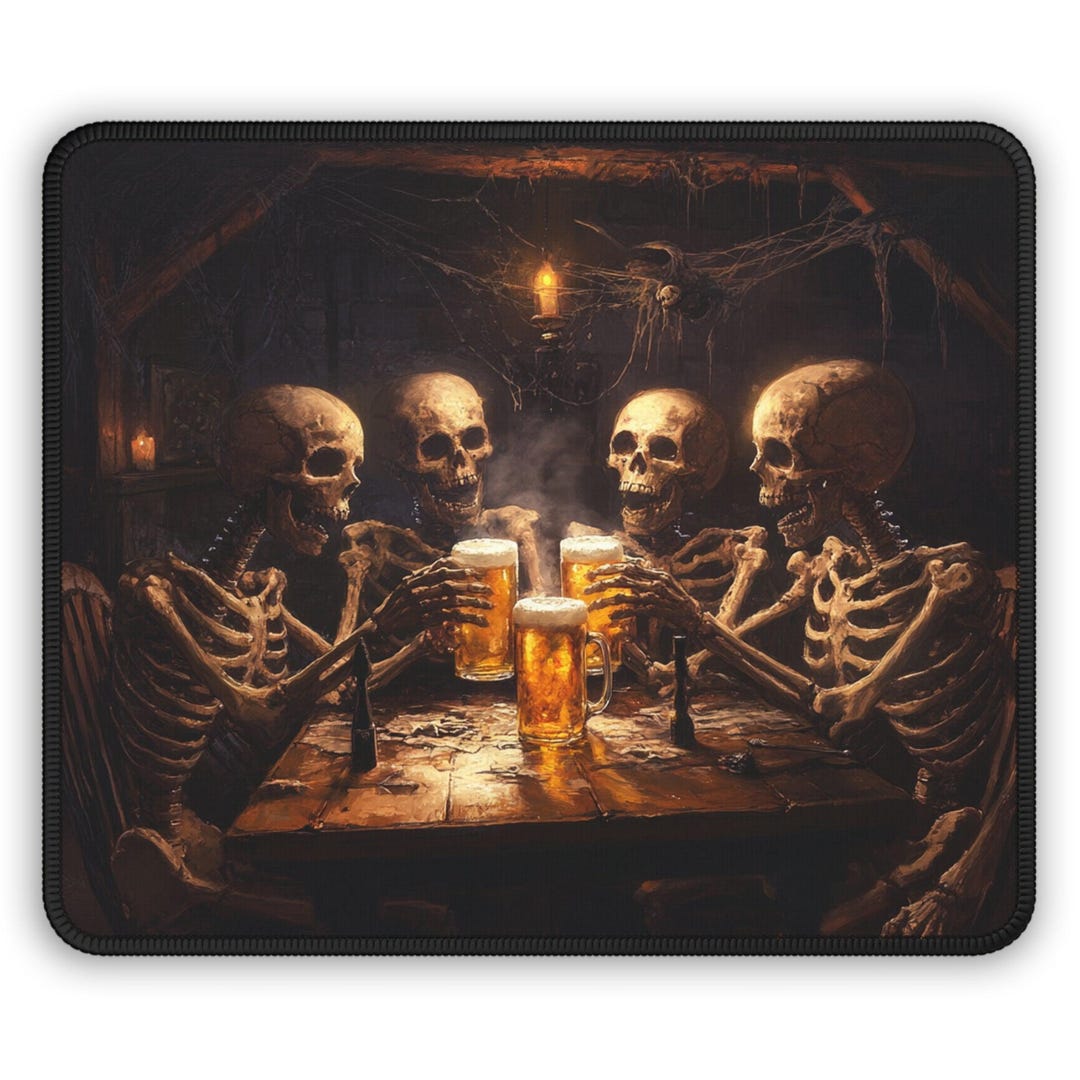 Skeleton Pub Party - Gaming Mouse Pad - Etsy