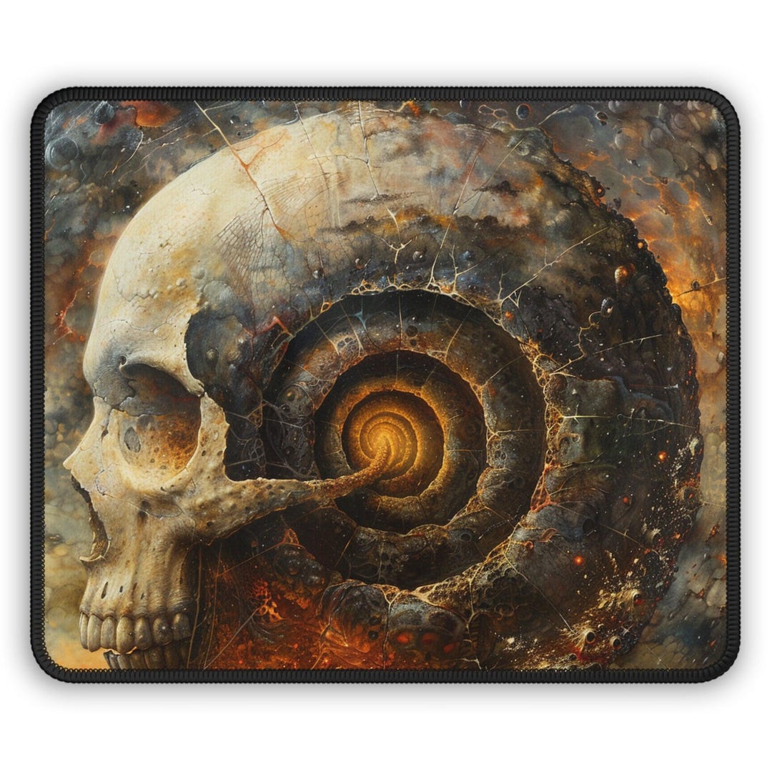 Spiral Skull - Gaming Mouse Pad - Etsy