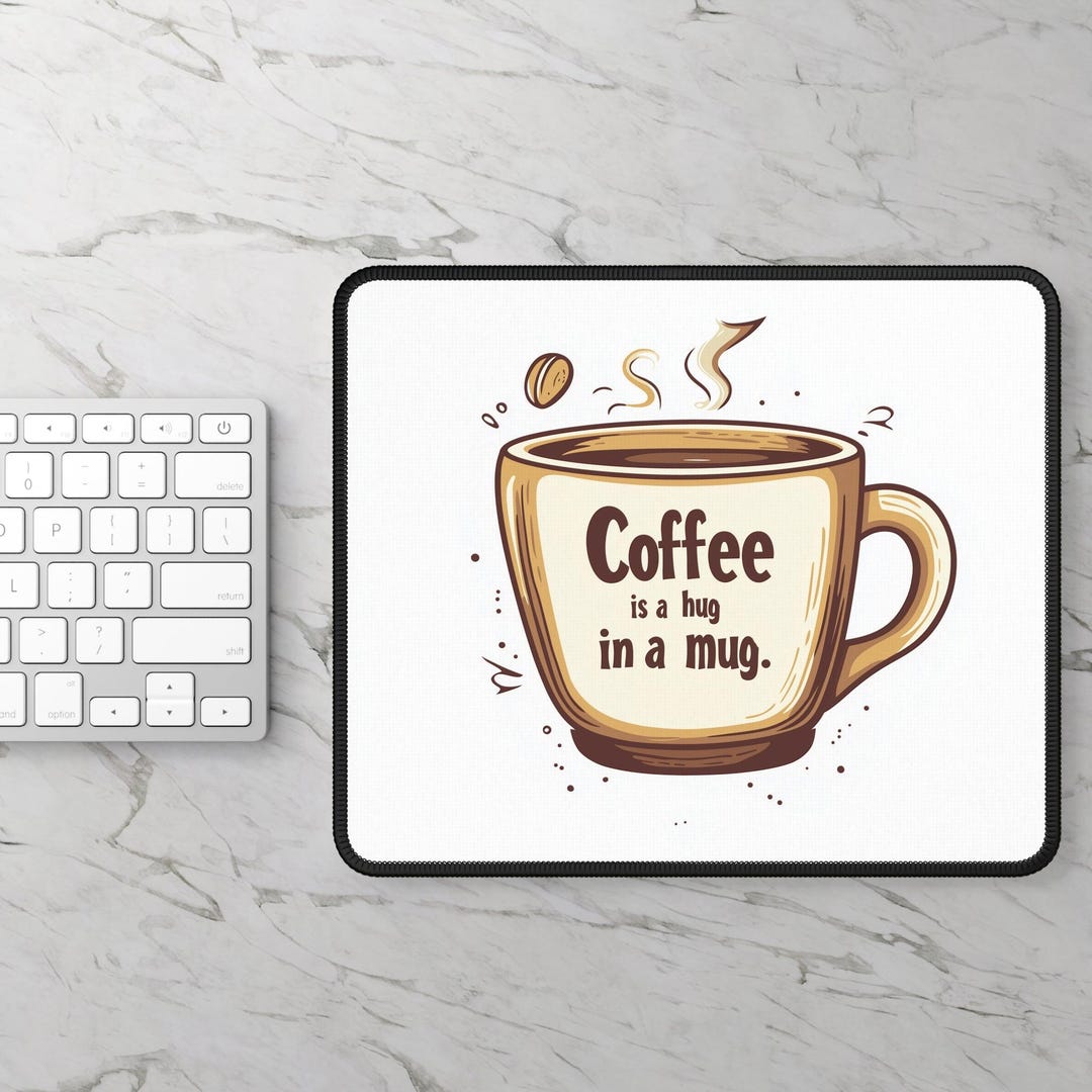 Coffee is a Hug in a Mug - Gaming Mouse Pad - Etsy