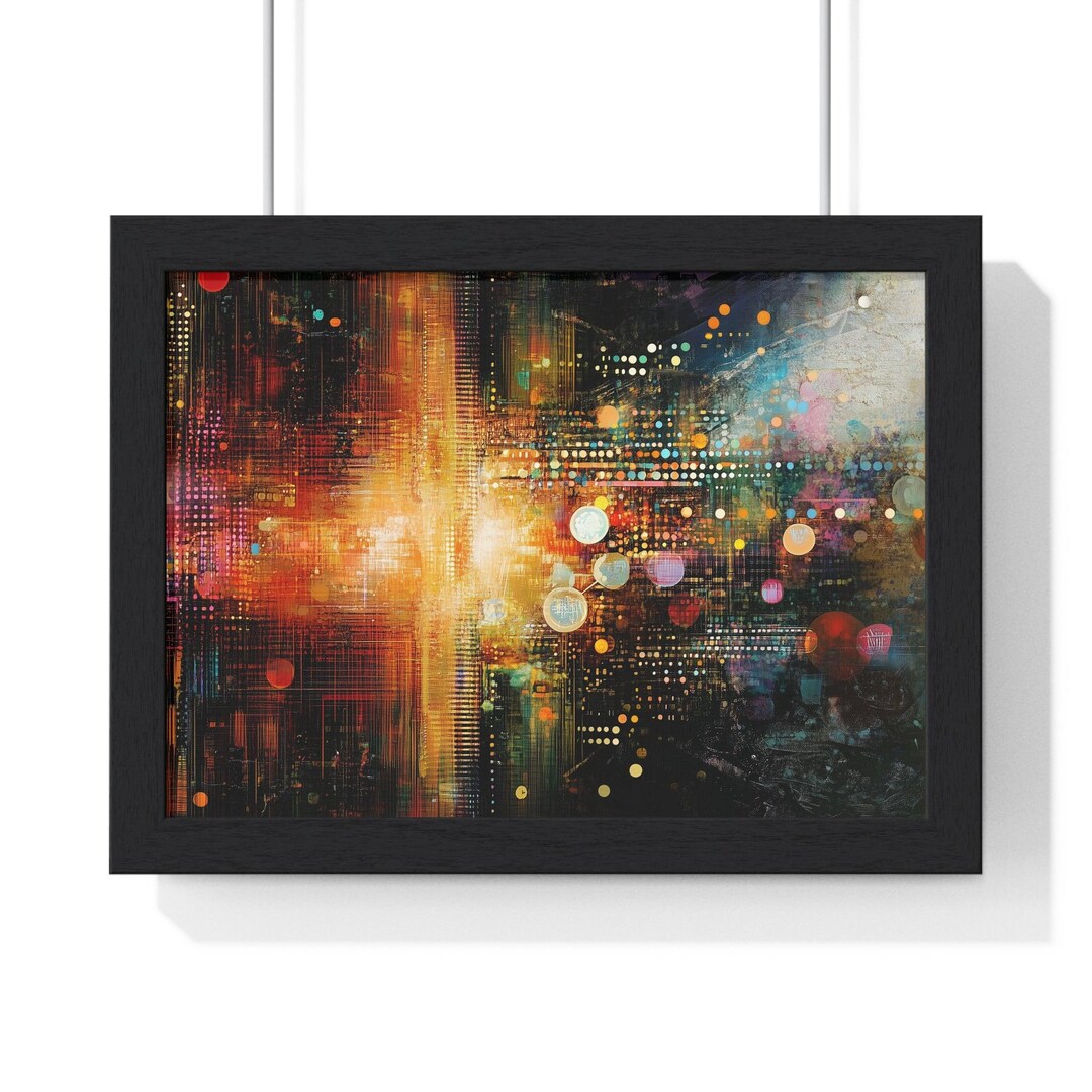 Multidimensional Collisions - Horizontal Framed Poster - Etsy