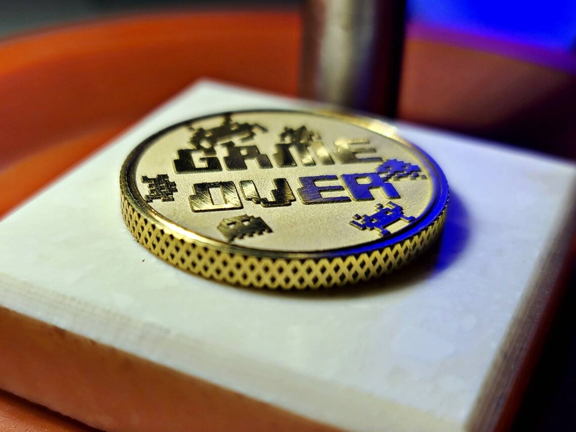 Game Over Coin - Etsy