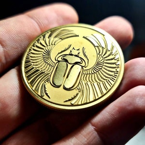 Scarab Coin - Etsy