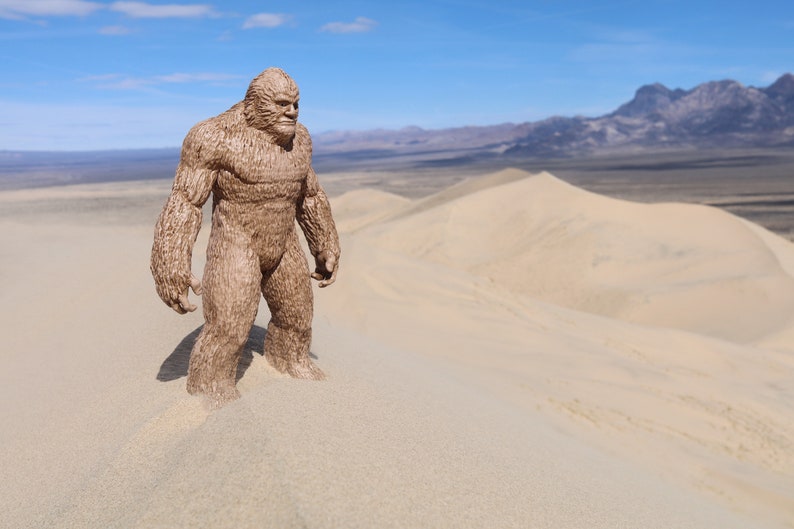 EPIC BIGFOOT Statue Sasquatch Figure Yeti Figurine Beige | Etsy