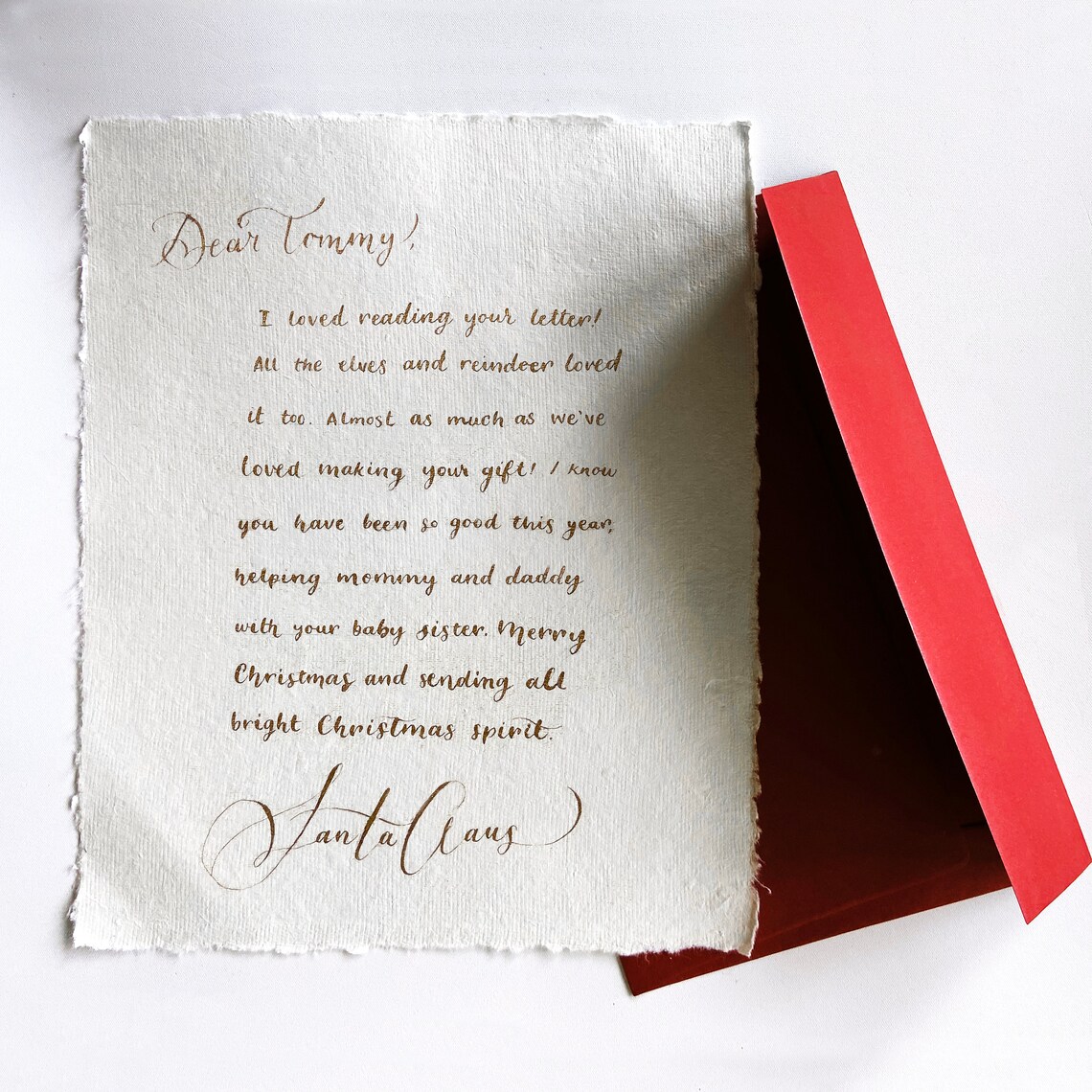 Letters From Santa Custom Letter Custom Calligraphy Gift - Etsy