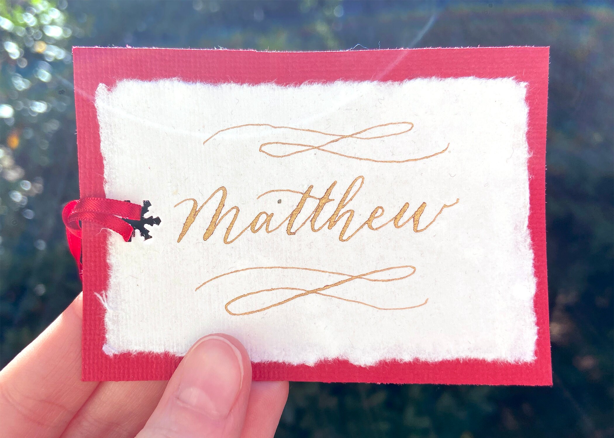 Custom Gift Tags - Gift Tags Set - Calligraphy Gift Tags - Christmas ...