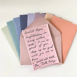 Tooth Fairy Letter - Custom Calligraphy - First Tooth Gift - Letter for ...