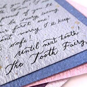 Tooth Fairy Letter - Custom Calligraphy - First Tooth Gift - Letter for ...