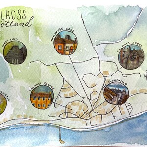 Custom Watercolor Map Painting: Personalized Travel Keepsake, World or ...
