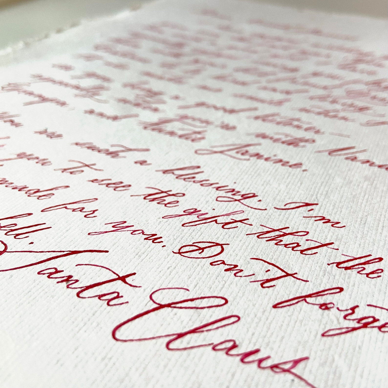 Letter From Santa - Santa Writes It! - Handwritten Calligraphy Custom ...