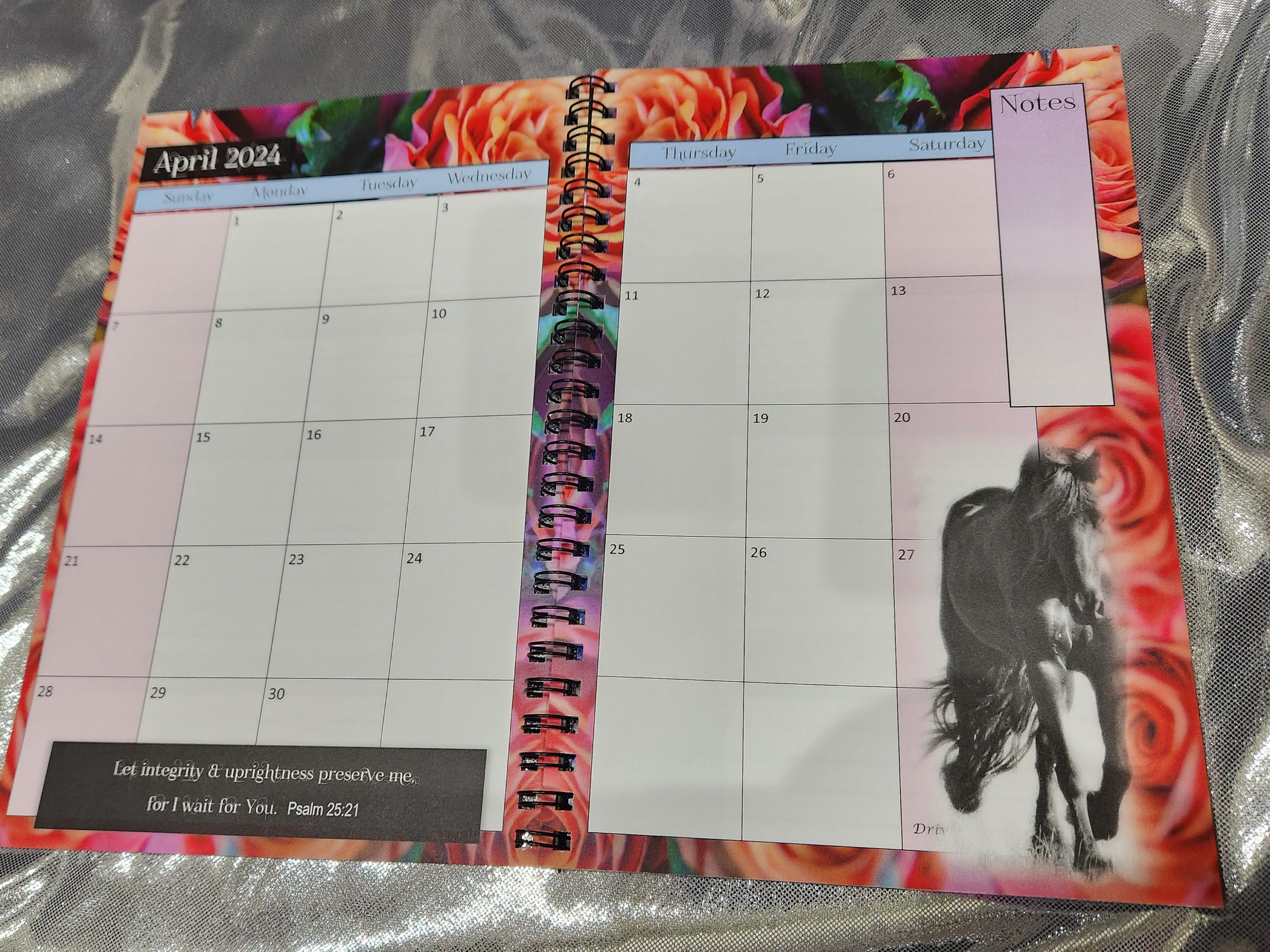 MINI Horse Planner 2024 Premium Monthly Weekly Daily Calendar Equine ...