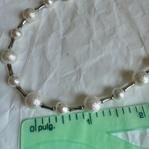 Silver Pearl Necklace. Majorca Pearl Choker. Shell Pearl Necklace ...