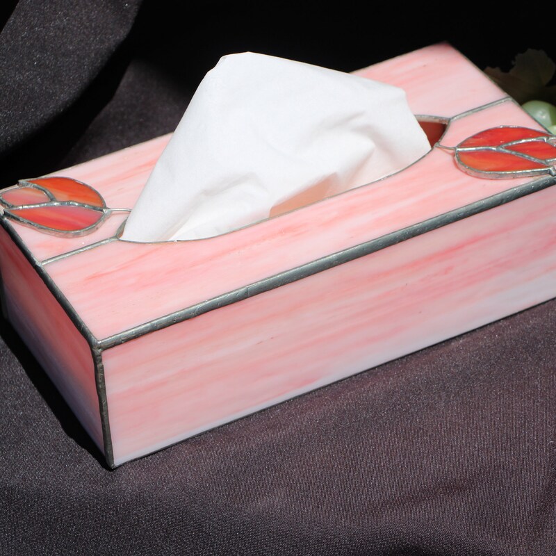 Stained Glass Tissue Box - Etsy