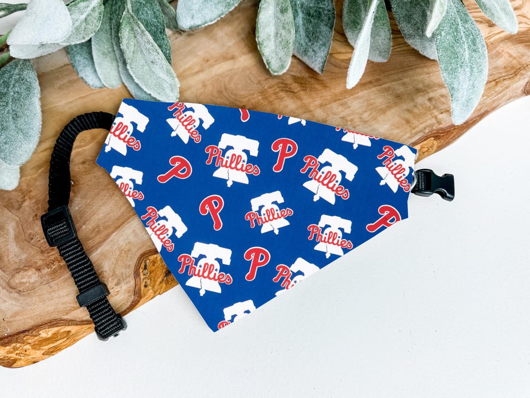 Philadelphia Phillies Dog Bandana - Over the Collar MLB Pet Bandana for ...