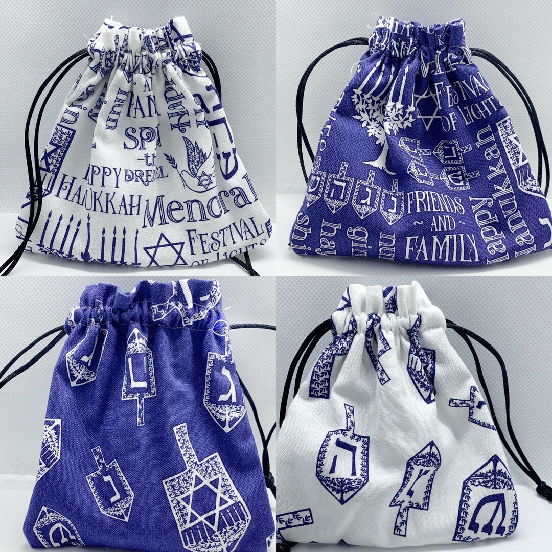 Handmade Hanukkah Dreidel Gift Bag With Game - Etsy