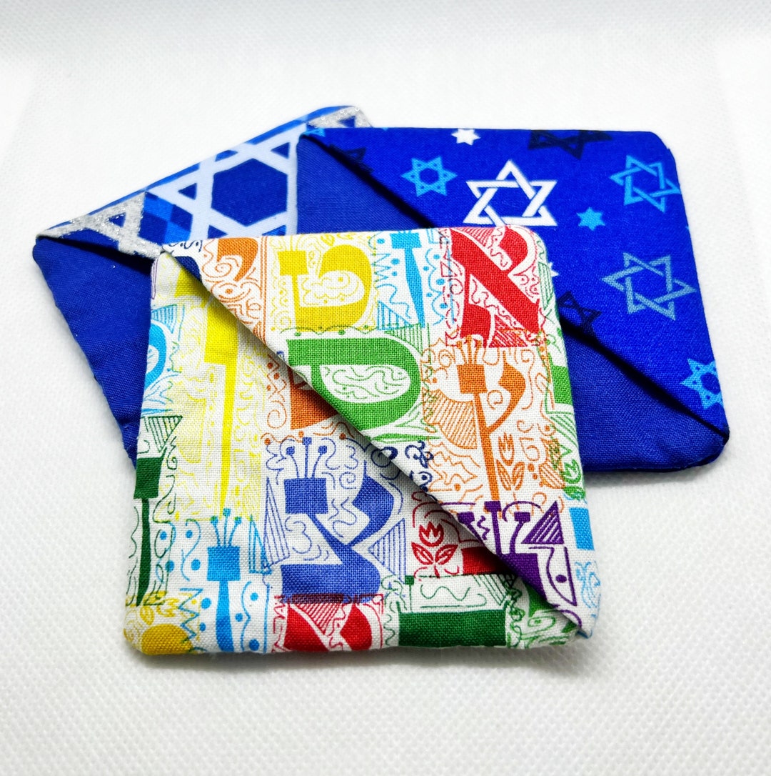 Hebrew Bookmarks, Jewish Star Bookmarks, Fabric Bookmarks, Corner ...