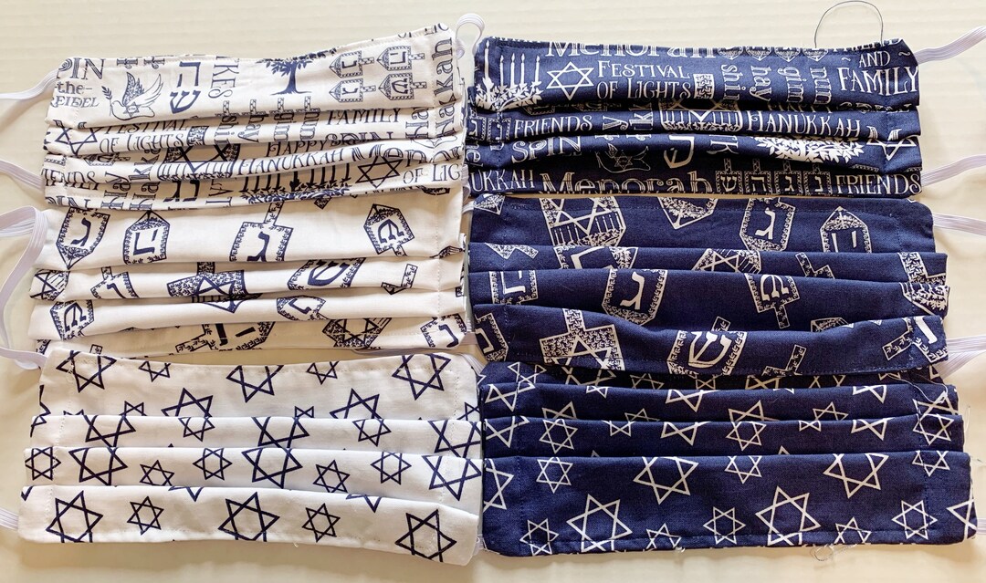 Hanukkah Mask, Judaica Mask, Jewish Masks, Face Mask, Immediate Fast ...