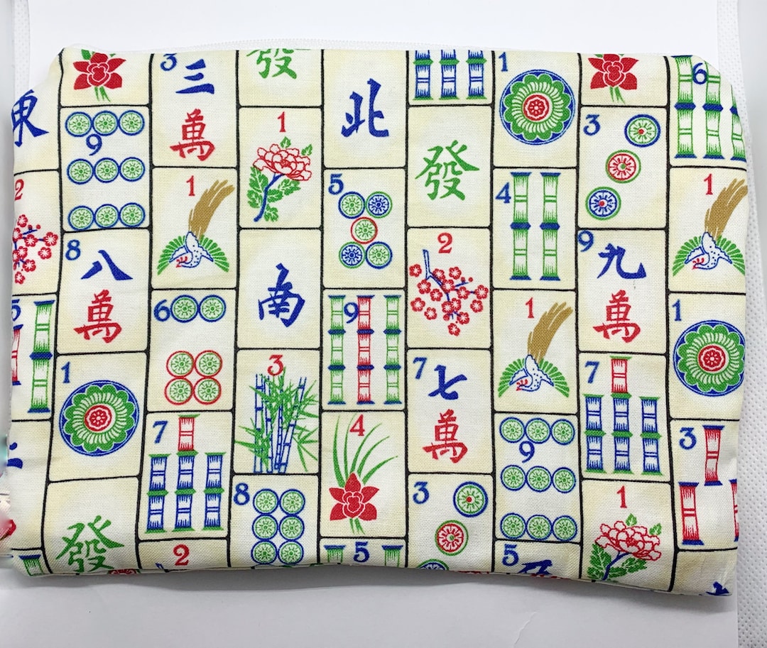 Mahjong Zipper Bag, Mahjongg Pouch, Mahjong Purse - Etsy