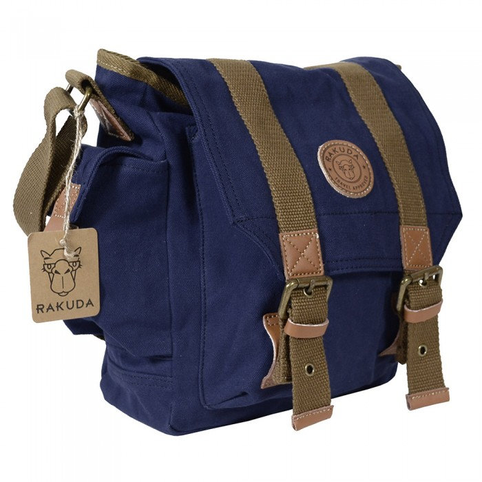Rakuda the Messenger Canvas Shoulder Bag - Navy - Etsy