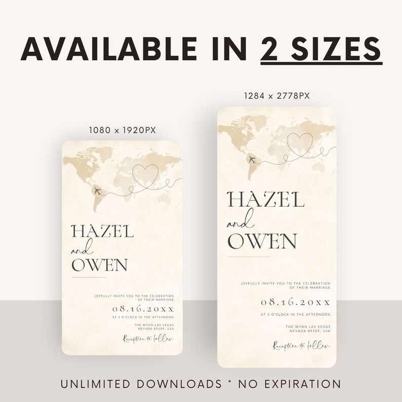 Wedding Invite With Map, Save the Date Video Destination Ceremony ...