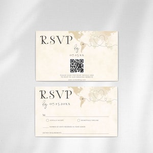 Travel Themed Wedding Invite Card Templates, Custom Photos Destination ...