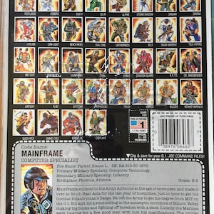 G.I. JOE - Mainframe 1985 Vintage Collectors Action Figure - Etsy