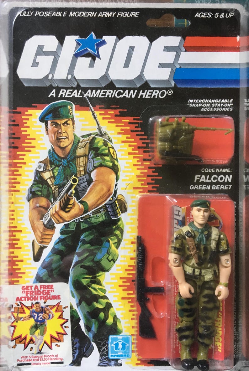 G.I. JOE - Falcon Green Beret 1986 Vintage Collectors Action Figure - Etsy