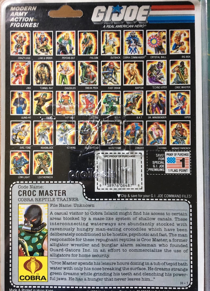 G.I. Joe - Croc Master 1986 Vintage Collectors Action Figure - Etsy