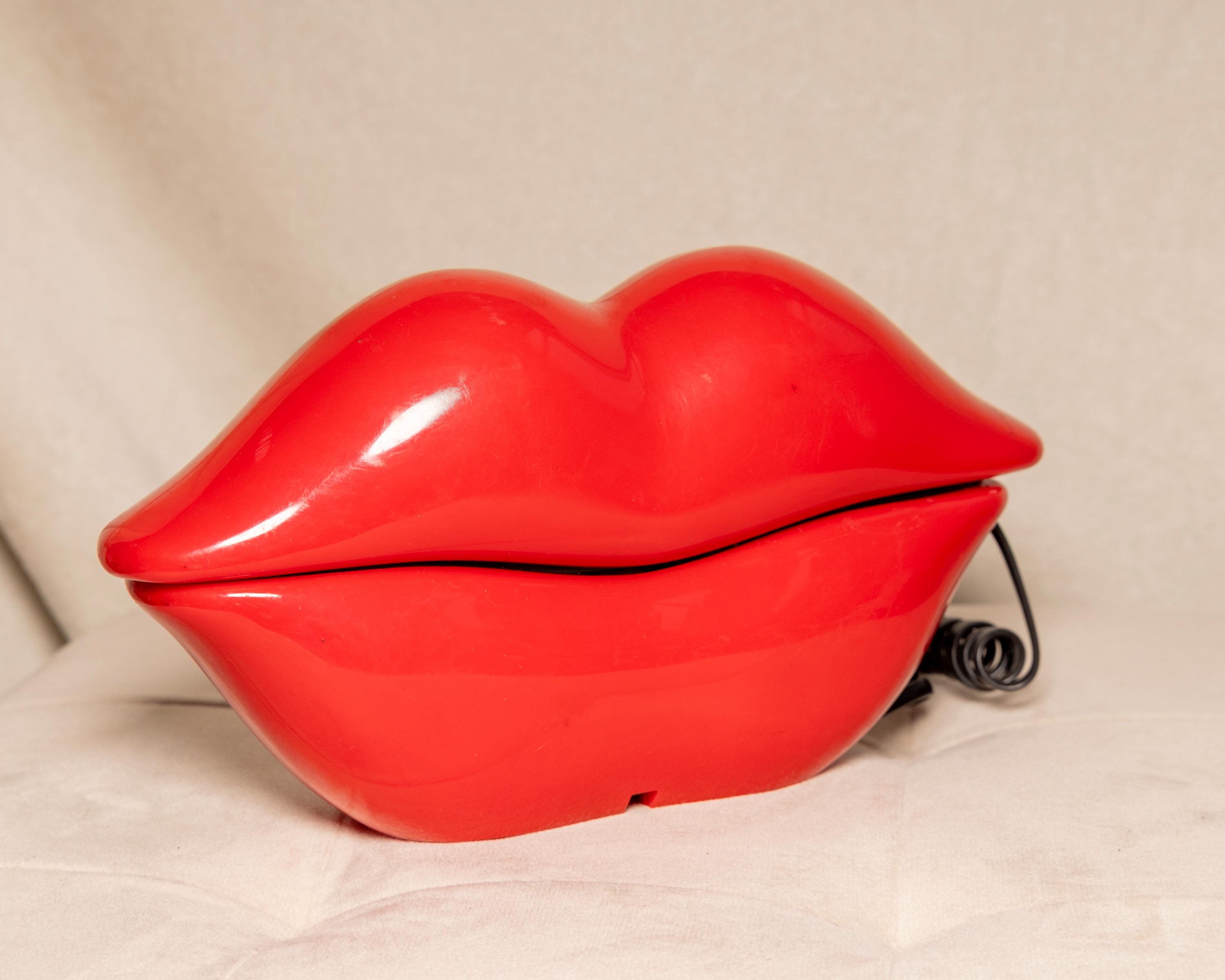Novelty Y2K Style Red Lips Landline Phone - Etsy UK