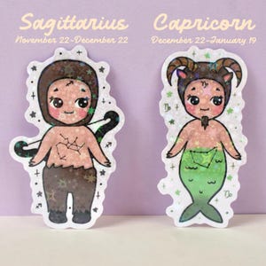 Zodiac Sonny Angel Stickers / Horoscope Stickers - Etsy