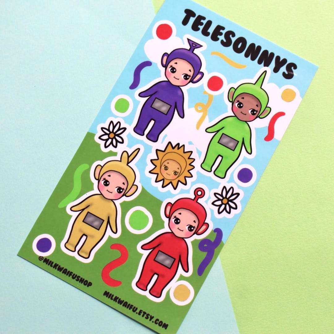 Sonny Angel Telesonnys Sticker Sheet / Teletubbies - Etsy
